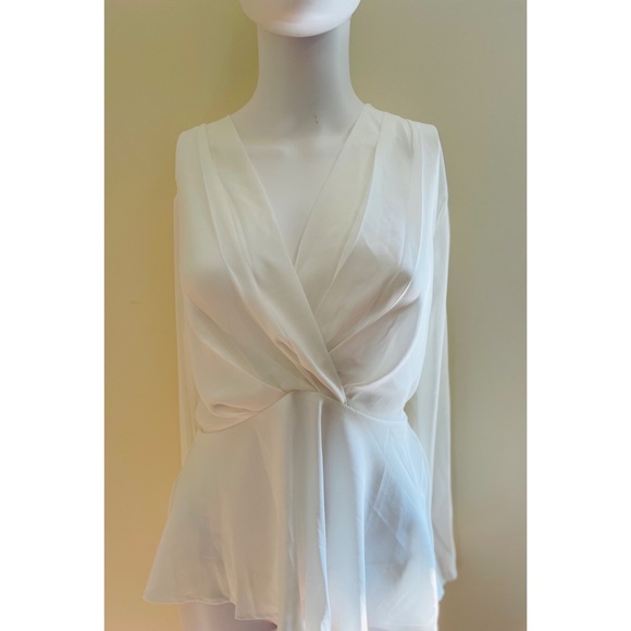 Fashion Nova | Tops | Fashionnova Love At First Sight Blouse White Long ...